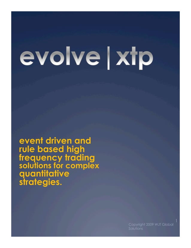 Evolve | XTP Brochure | PDF