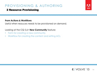 CQ Provisionning & Authoring | PPT