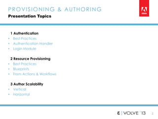 CQ Provisionning & Authoring | PPT