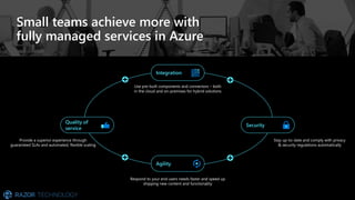 Evolve Your Web Applications with Microsoft Azure | PPT
