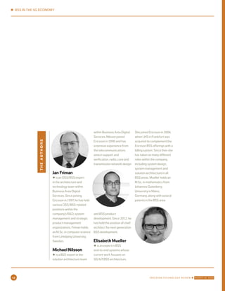 Ericsson Technology Review: 5G BSS: Evolving BSS to fit the 5G economy ...