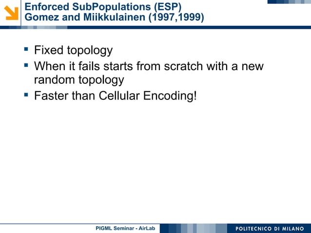 Evolving Neural Networks Through Augmenting Topologies | PPT | Computer Networking | Computing