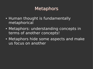AgilePT'10 - Evolving Software: Five powerful metaphors to explain change | PDF