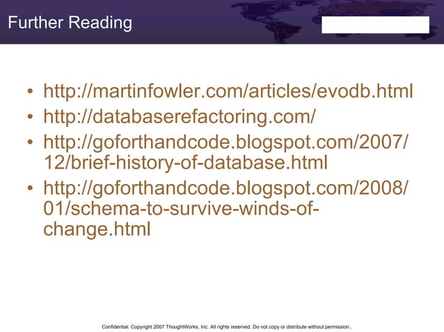 Evolving Agile Databases | PPT | Databases | Computer Software and Applications
