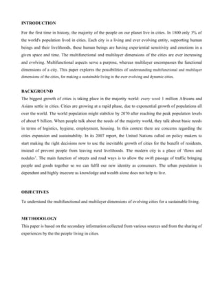 MULTIFUNCTIONAL AND MULTILAYER DIMENSIONS OF EVOLVING CITIES FOR A ...