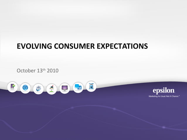 Evolving Consumer Expections | PPT