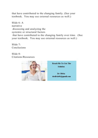 Evolving Families PresentationPrepare a PowerPoint presentatio.docx