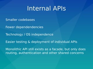 7Digital API - Evolving from a monolithic to a distributed public API | PPT