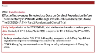 Evolving landscape in the management of Acute Ischemic Stroke | PPTX ...