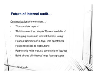 Evolving role of internal auditing function | PDF