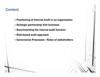 Evolving role of internal auditing function | PDF