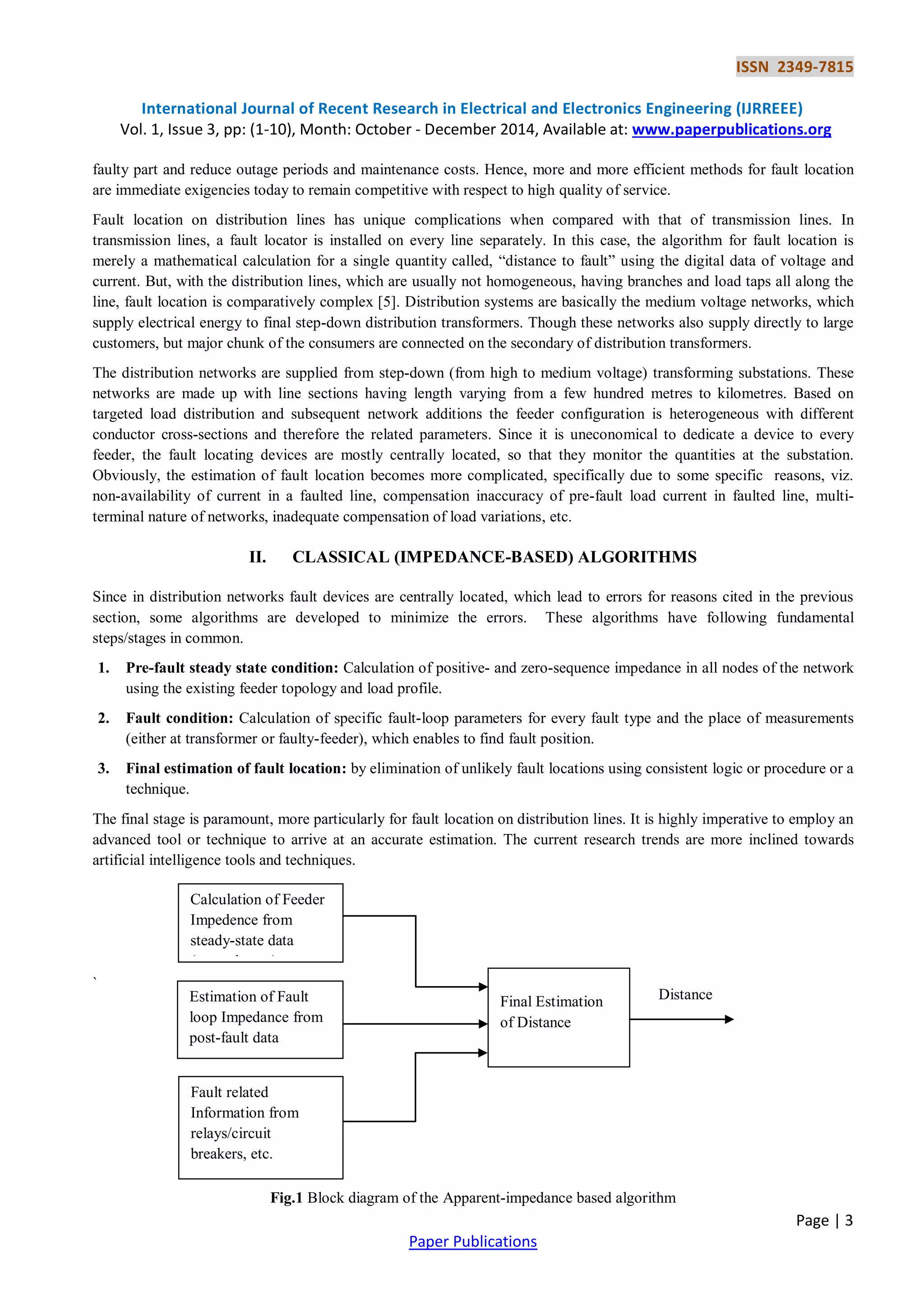 Evolving Trends For Enhancing The Accuracy Of Fault Location In Power Distribution Networks Pdf