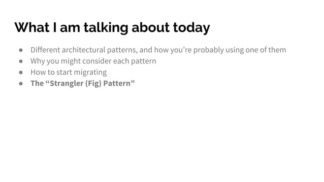 Evolving your api architecture with the strangler pattern | PPT