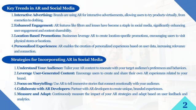Evolving Your Social Media Strategy with AR Technology in 2024 | PPT