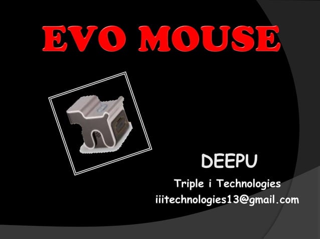 EVOMOUSE --- Future Mouse | PPT
