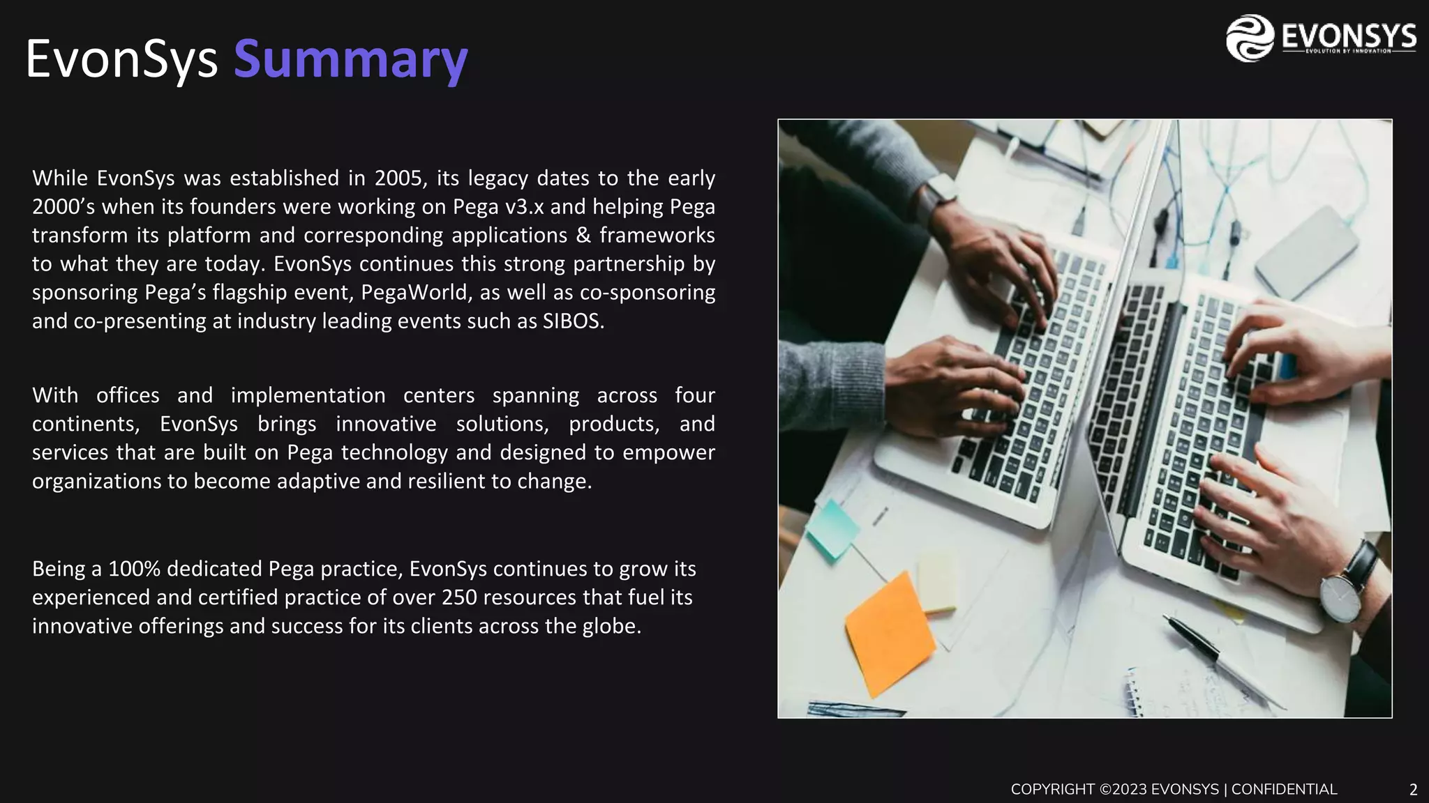 EvonSys | Evolution by Innovation | PPTX