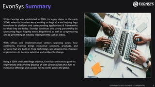 EvonSys | Evolution by Innovation | PPTX