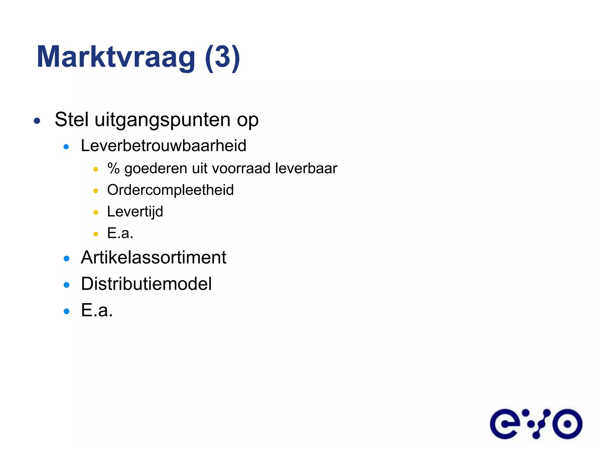 Hoe wordt mijn magazijn best in class | PPTX