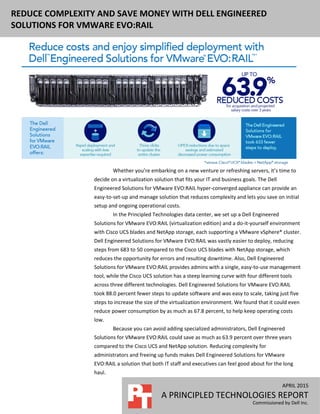 Reduce complexity and save money with Dell Engineered Solutions for VMware EVO:RAIL | PDF