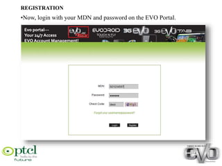 Evo self care portal - User Guide | PPT
