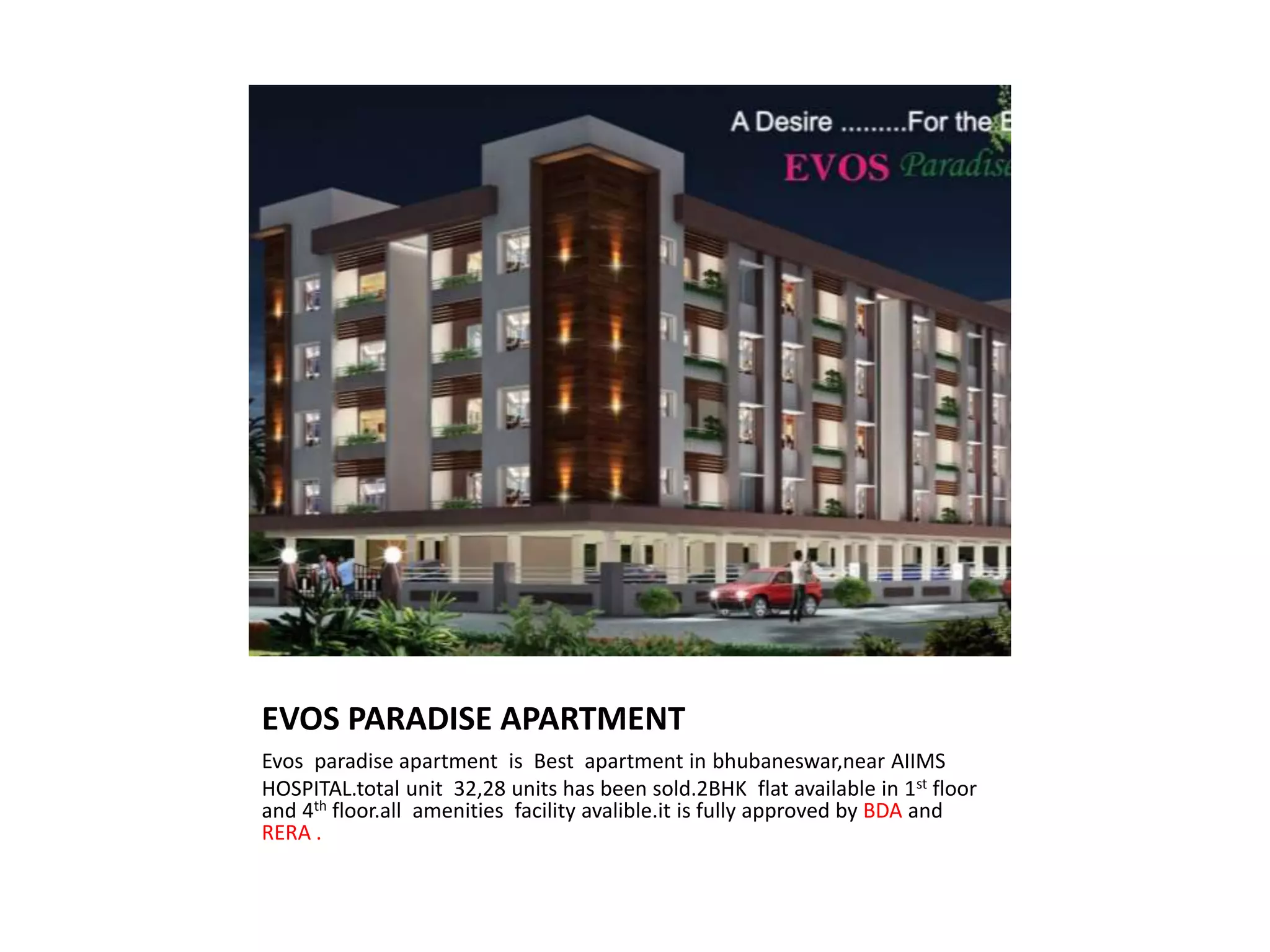 Evos paradise apartment | PPTX