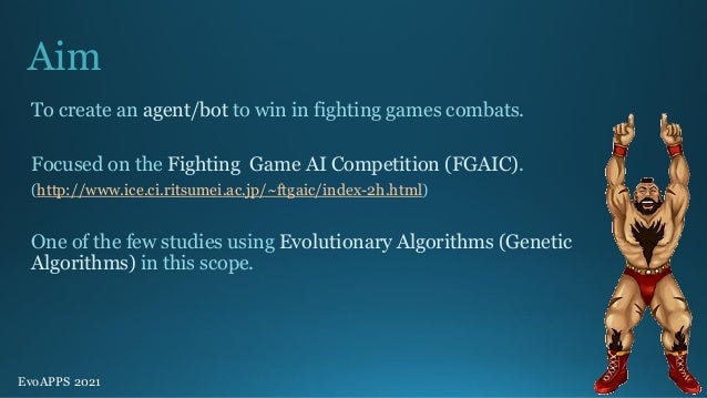 Study on Genetic Algorithm Approaches to Improve an Autonomous Agent for a Fighting Game | PPT