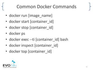 Evotalks Docker Presentation | PPT
