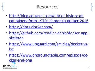 Evotalks Docker Presentation | PPT