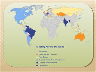 E voting | PPT | Elections | Politics