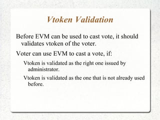 e-Voting Application using Barcode Vtoken | ODP | Computer Software and Applications | Computing