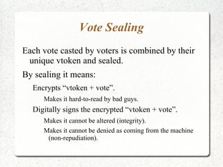 e-Voting Application using Barcode Vtoken | ODP | Computer Software and Applications | Computing