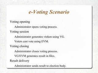 e-Voting Application using Barcode Vtoken | ODP | Computer Software and Applications | Computing