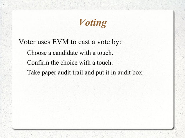e-Voting Application using Internal Vtoken | ODP | Computer Software and Applications | Computing