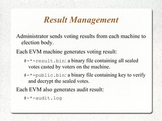 e-Voting Application using Internal Vtoken | ODP | Computer Software and Applications | Computing