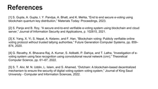 E-Voting Using Blockchain Technology for Security | PPTX