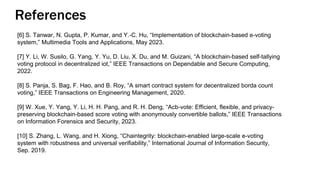 E-Voting Using Blockchain Technology for Security | PPTX