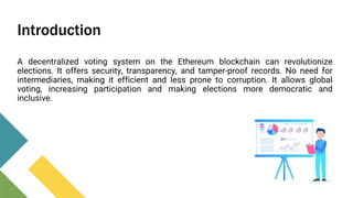 E-Voting Using Blockchain Technology for Security | PPTX