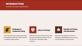 E Voting using Blockchain Presentation.pdf
