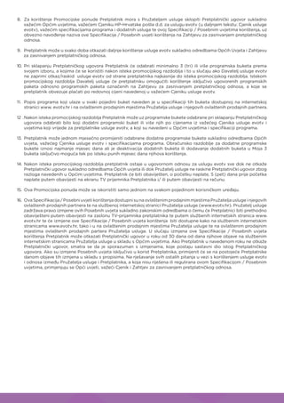 Evo tv 2015_specifikacija_posebne_promocijske_ponude_novi_pretplatnici_09_2015_web | PDF