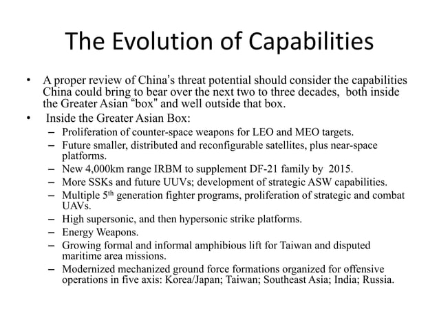 Evolving PRC Military Capabilities | PPTX