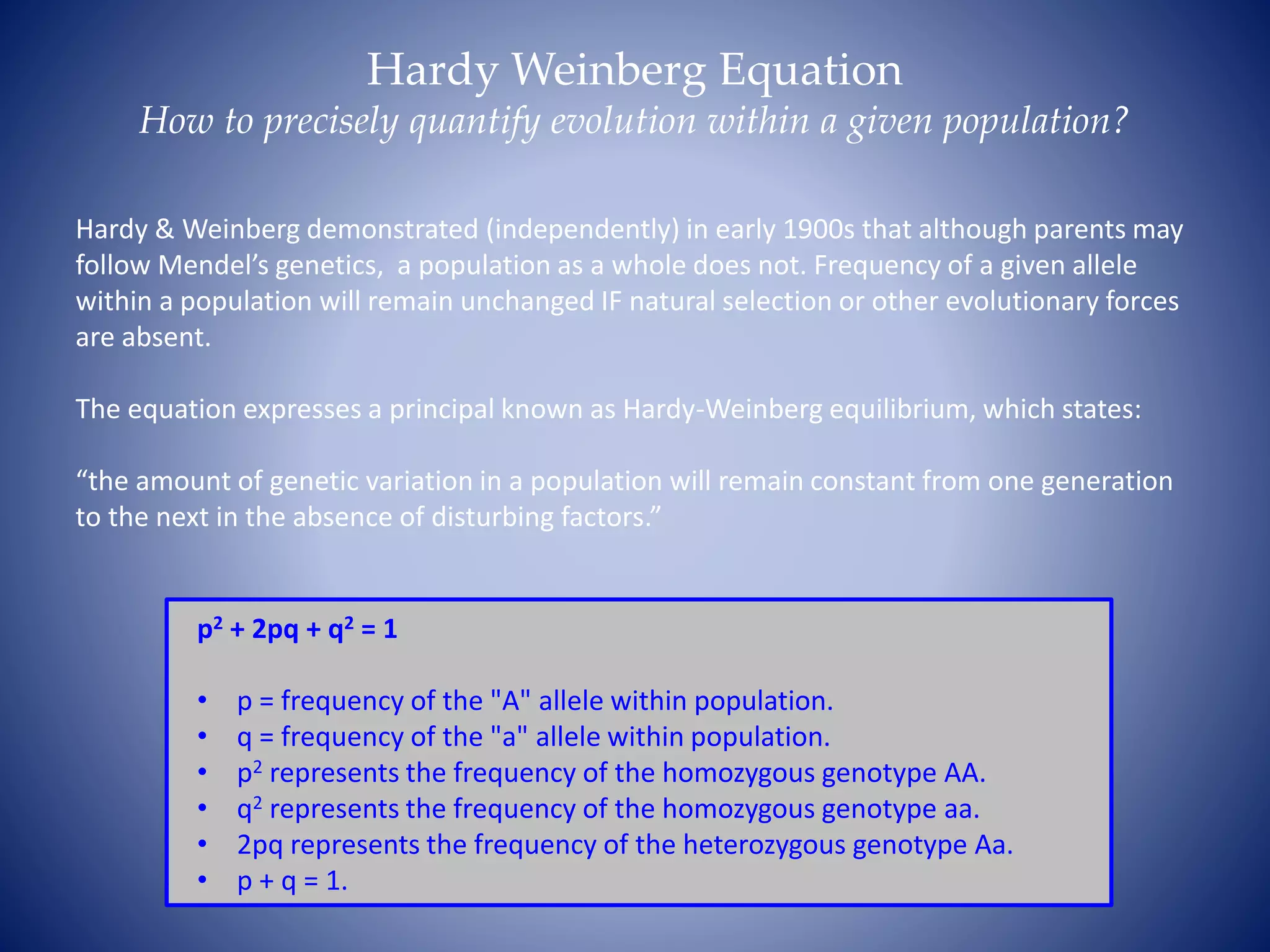 Evidence of Evolution by Natural Selection - how basic evolutionary ...