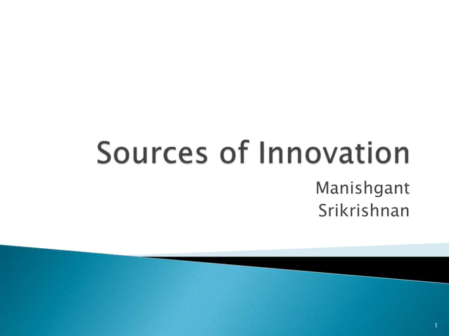 Sources of Innovation | PPTX