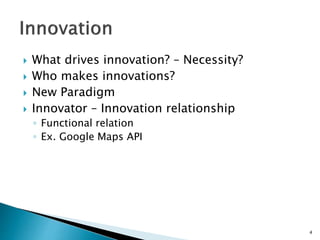 Sources of Innovation | PPTX