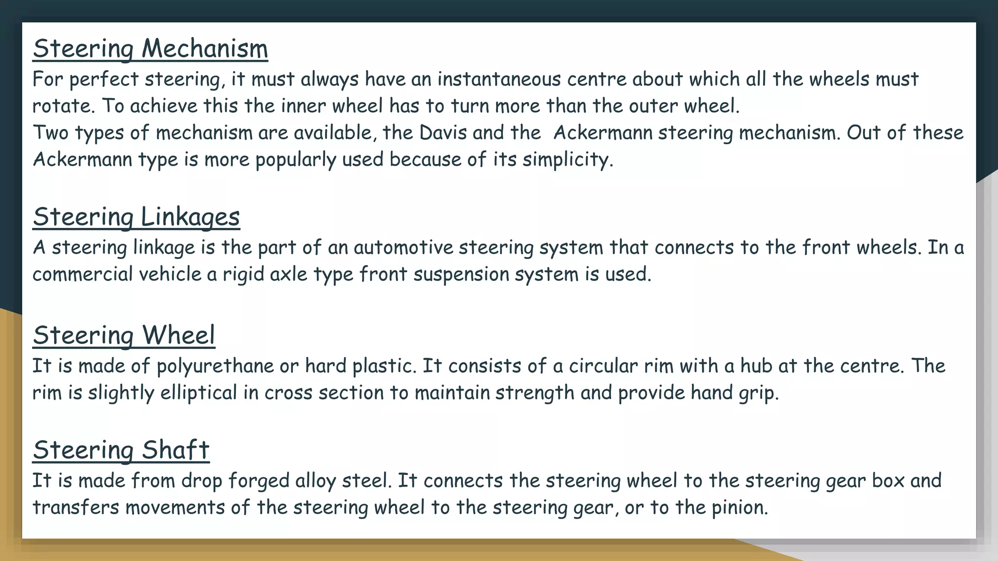 Automotive System presentation | PPTX