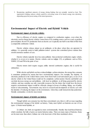 Ev project report | DOCX