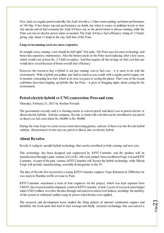 Ev project report | DOCX