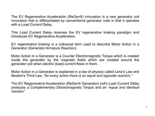 EV Regenerative Acceleration Innovation Presentation for OEMs | PDF