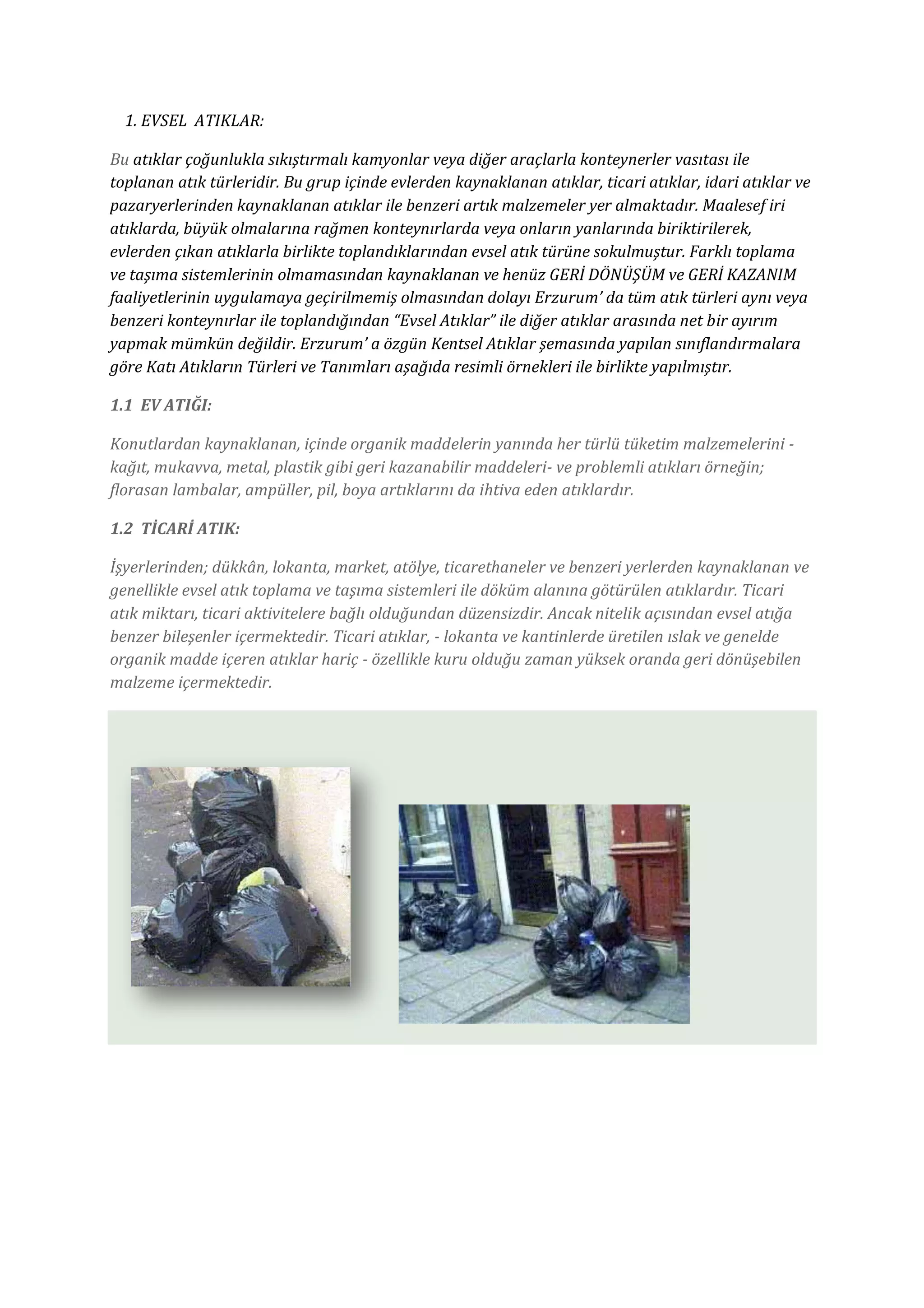 Çevre ve atiklar ile kati atik tanimi ve türleri̇ (2) | PDF