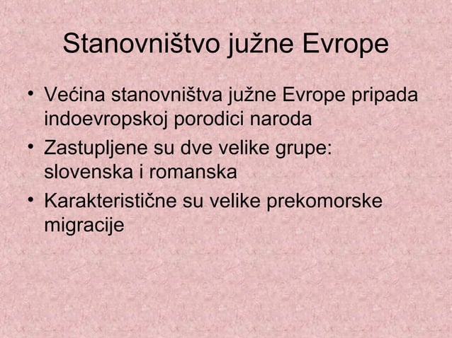 Južna Evropa - geografski pregled - Saša Stojanović | PPT