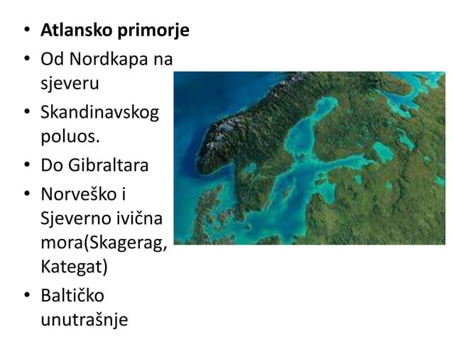 Evropa-Granice, obala i mora | PPTX